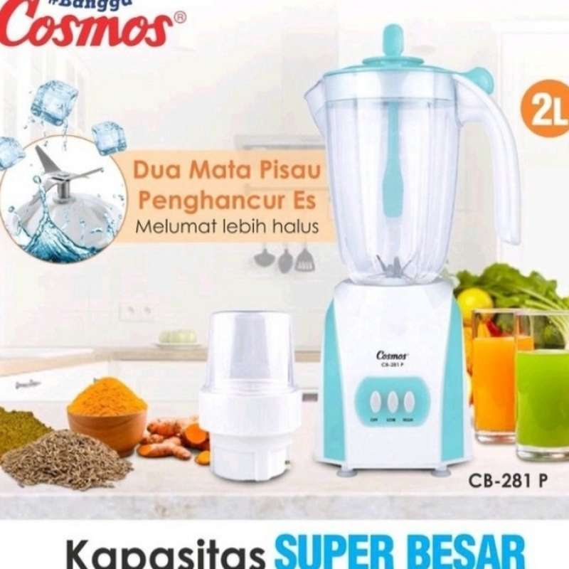 Promo Cosmos Blender Plastik 2 Liter Cb 281 P - Big Cup Diskon 24% Di ...