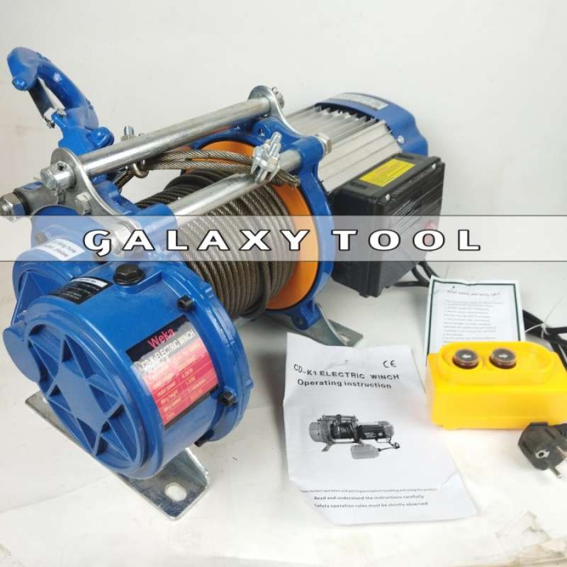 Promo Electric Winch Hoist 1200 Kg Weka 20 30 50 Meter 220v Katrol ...