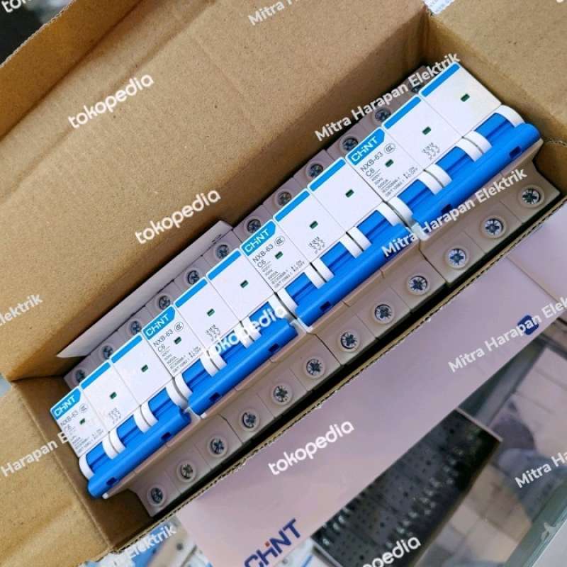 Promo Mcb 1a 2a 4a 6a 10a 16a 20a 25a 32a 40a 50 63a 3phase 6ka Chint New - 16a Diskon 50% Di ...
