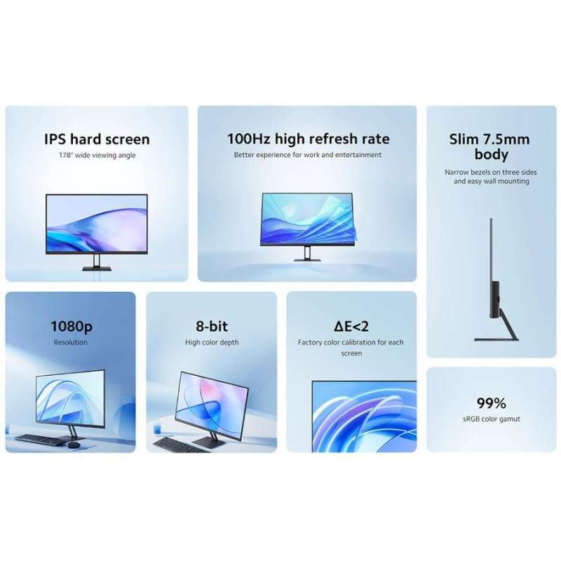Jual Led Monitor Xiaomi Mi 27 A27i Ips 100hz Full Hd 1080p Garansi ...