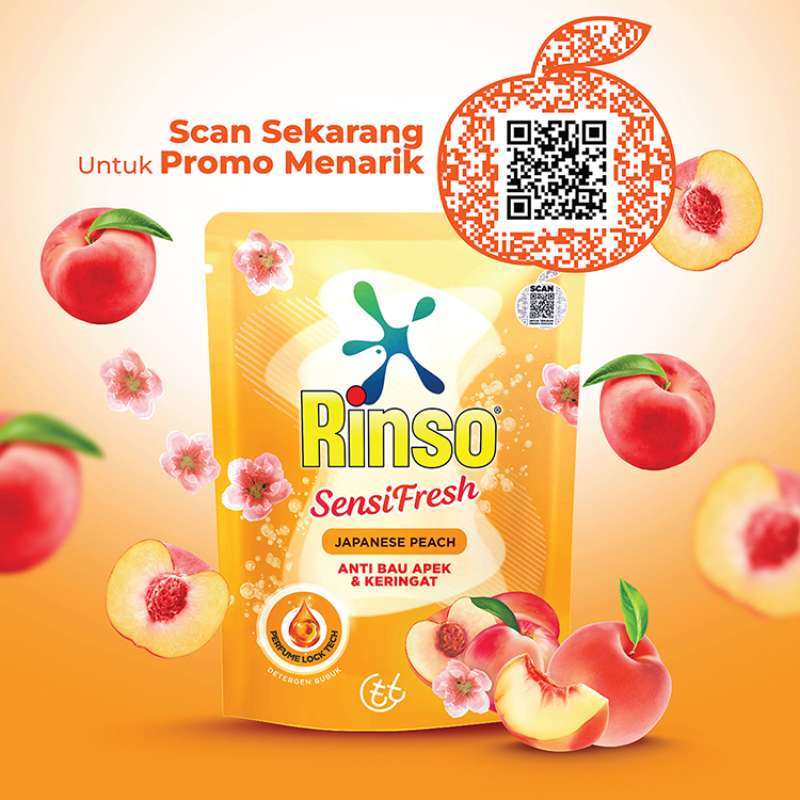 Promo Rinso Sensi Fresh Japanese Peach Detergent Cair [360 Ml] Free ...