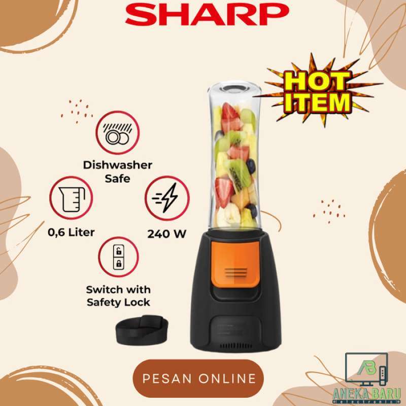 Promo Sharp Personal Hand Blender Em-p01-bk 0,6 Liter Diskon 23% Di ...