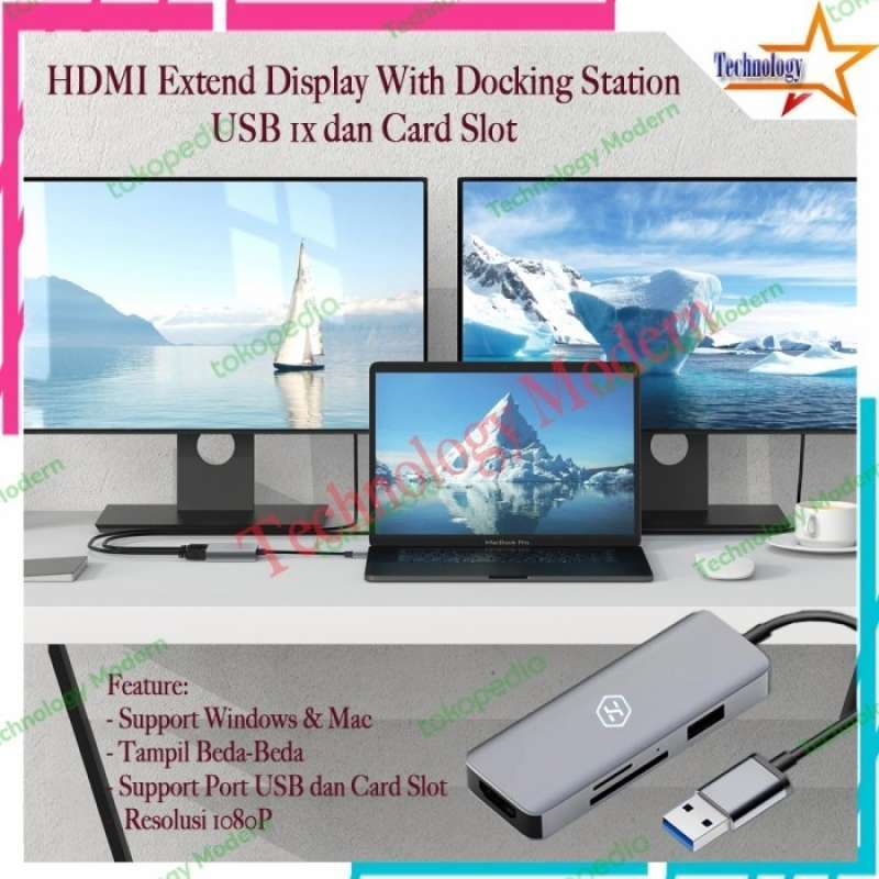 Promo Multiple Monitors Display Usb 3 0 Multiview Extend Display 1080p Diskon 33 Di Seller