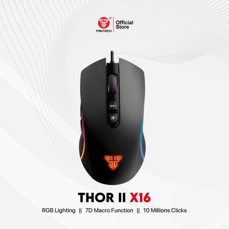 Promo 100% Produk Ori Fantech Thor Ii X6 Moouse Gaming Pixart Diskon 23 ...