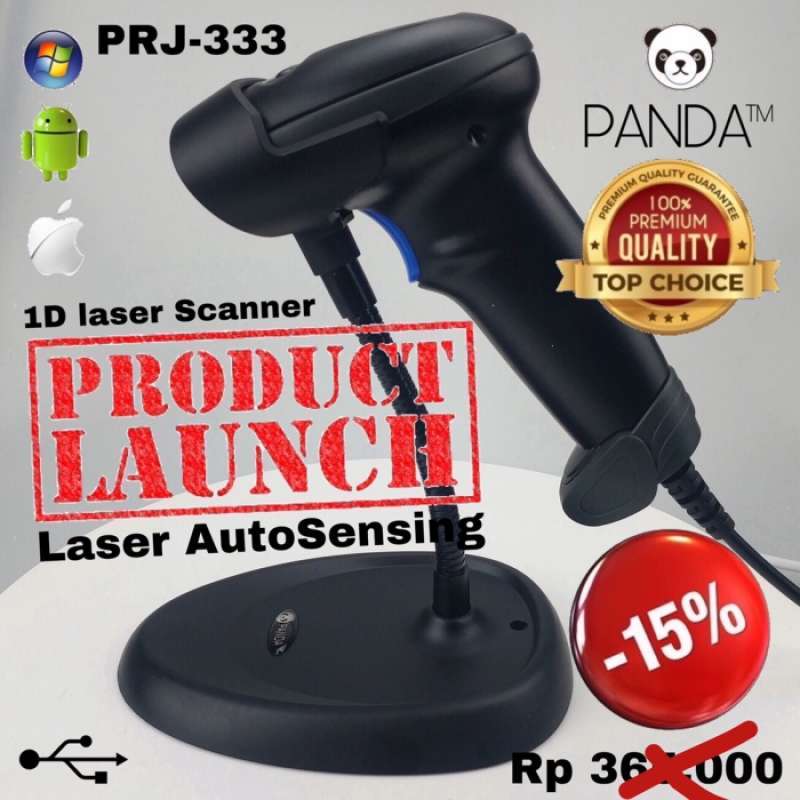 Promo Auto-sensing Laser Barcode Scanner Panda Prj-900a Auto Sense-scan ...