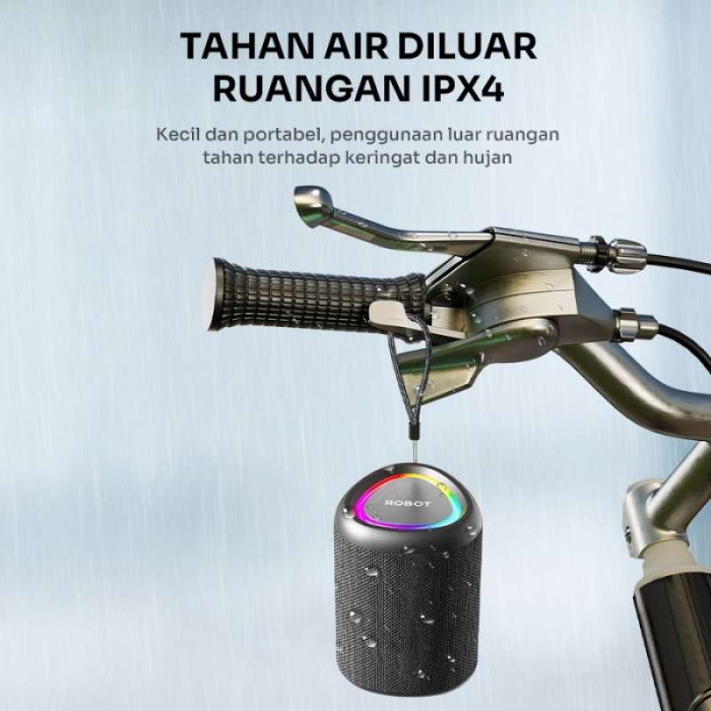Jual Robot Rb120 Wireless Bluetooth Speaker Rgb Waterproof Ipx4 Tws 5.3 Di Seller Noelle ...