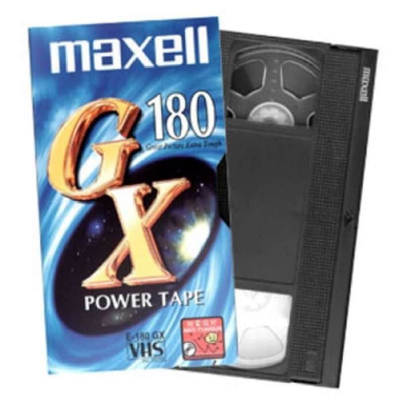 Jual Video Casette Tape Kaset Maxell Gx 120 Vhs E120gx Mega Power Tape ...