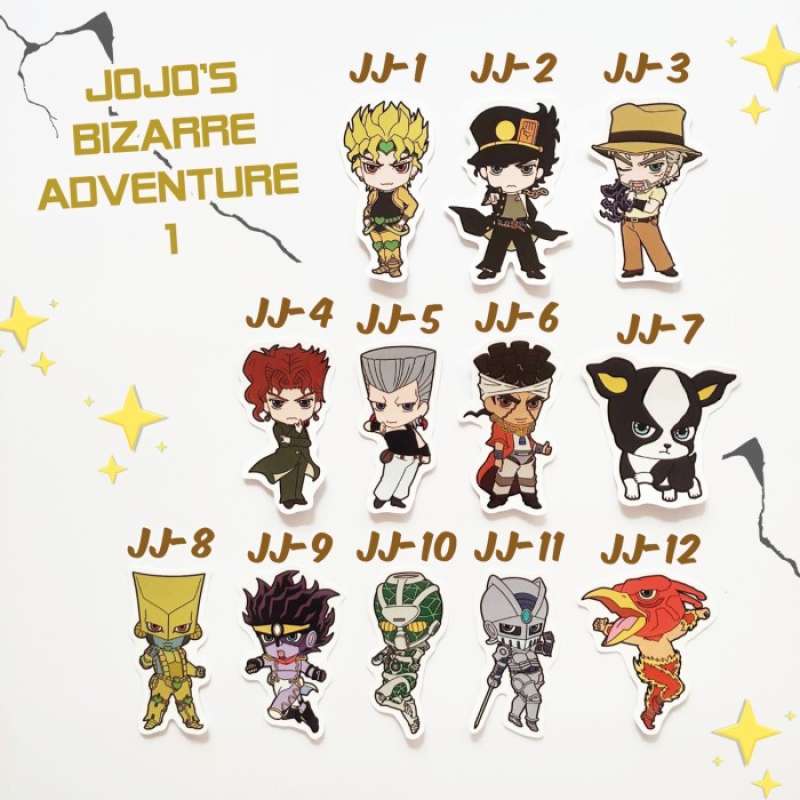 Promo Sticker Anime Jojo No Kimyou Na Bouken 1 Jojo's Bizarre Adventure ...