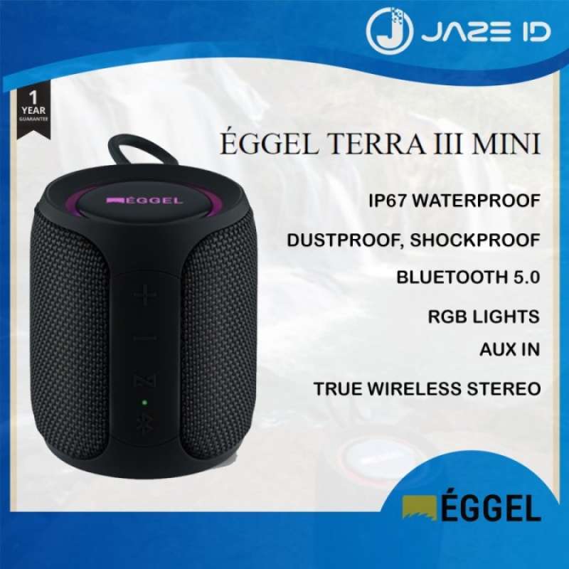 Jual Eggel Terra 3 Plus + Waterproof Portable Bluetooth Speaker Stereo ...