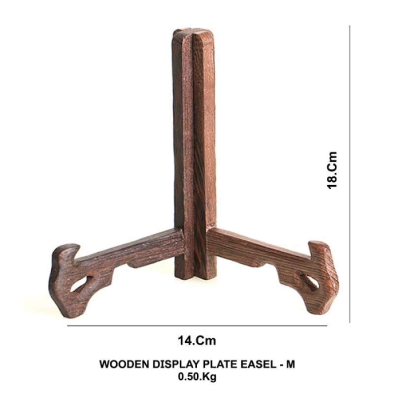 Jual Stand Pajangan Kayu Display Dudukan / Wooden Display Plate D45 Di ...