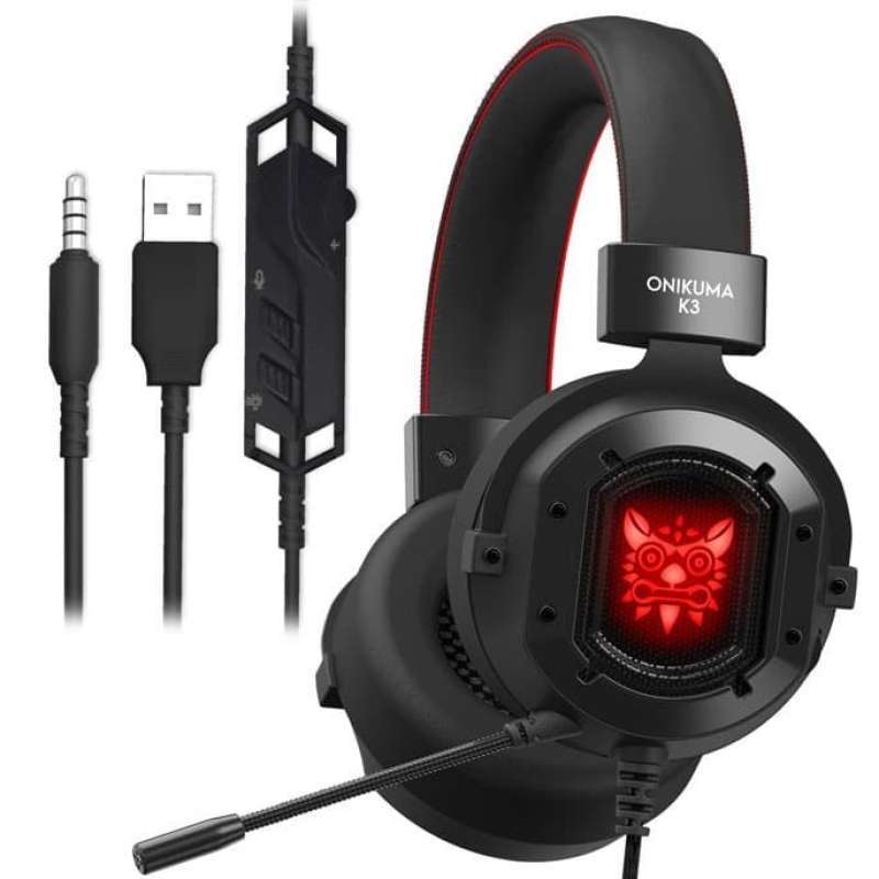 Promo 100% Produk Ori Onikuma Gaming Headset Super Bass Rgb Led With ...