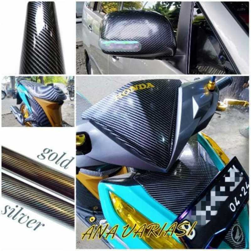 Promo Sticker Skotlet Motor Mobil Carbon Kevlar Ukuran 150 X100 Diskon ...