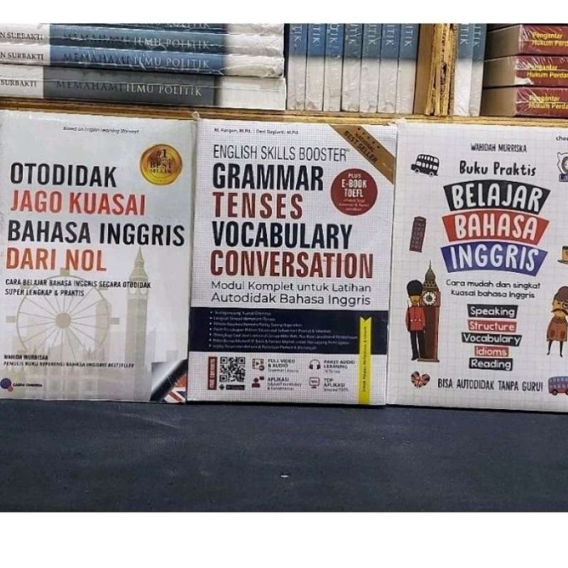 Jual Paket 3 Buku Praktis Belajar Bahasa Inggris Otodidak Jago Kuasai Bahas Di Seller Noelle ...