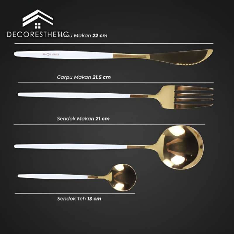 Promo Kotak Set Peralatan Makan Formal Cutlery Stainless Steel Mewah Luxury Diskon 23% Di Seller ...