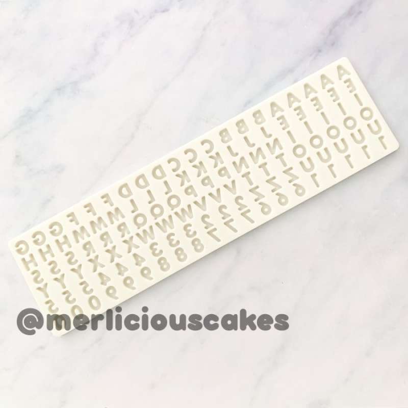 Jual Multiple Mini Alphabets And Numbers Silicone Silikon Mould Mold Di ...