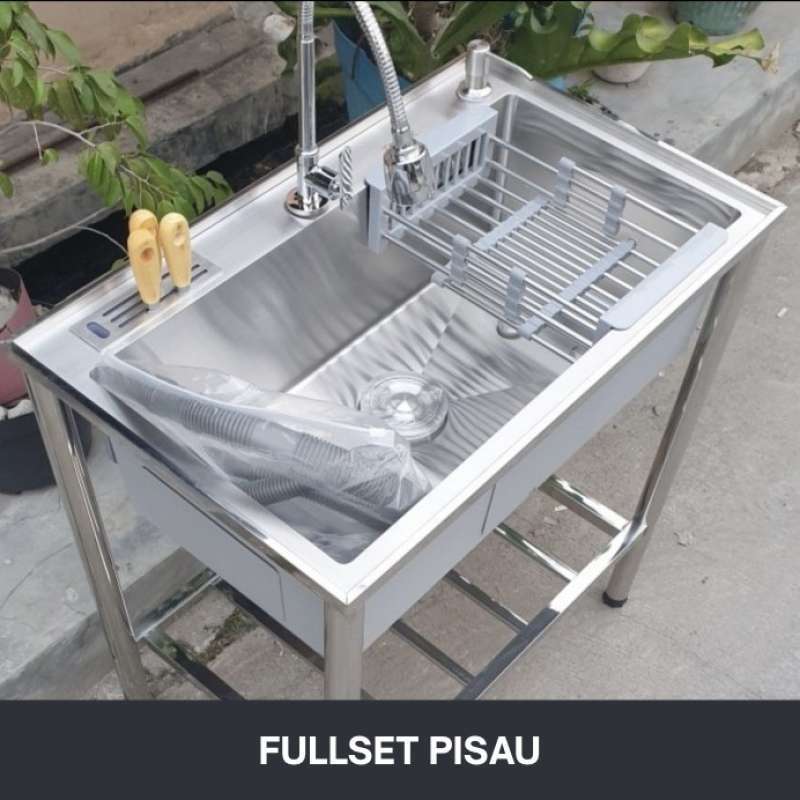 Jual Bak Cuci Piring Portable Set Stainless Sus 304 Kitchen Sink Meja ...