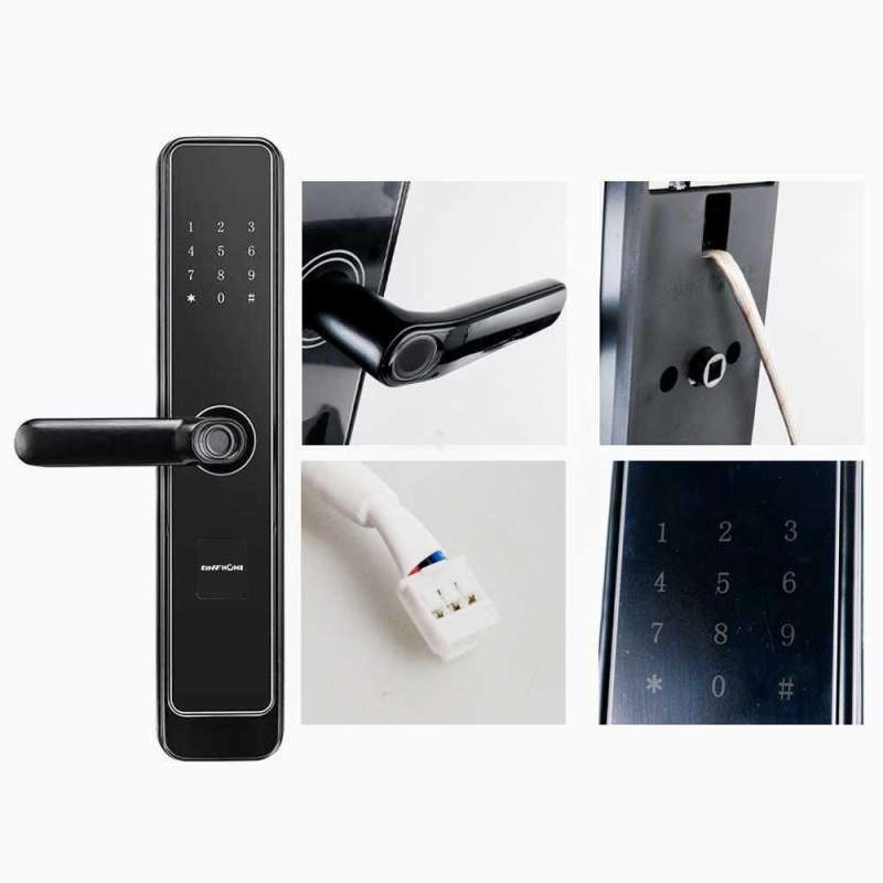 Jual Smart Door Lock Password Fingerprint Card Rfid Alarm Xr24 Penghalang Pintu Bawah Gagang ...