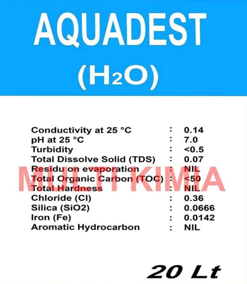 Jual Aquadest / Aquades / Distilled Water / Air Suling - 20 Liter Di ...