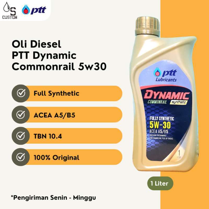 Promo Oli Diesel Ptt Lubricants 5w30 Dynamic Super Commonrail Acea A5 ...