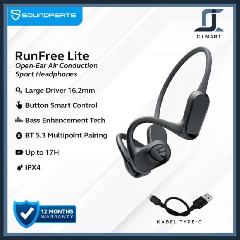 Promo Soundpeats Runfree Lite Bluetooth Air Conduction Sport Headphones ...
