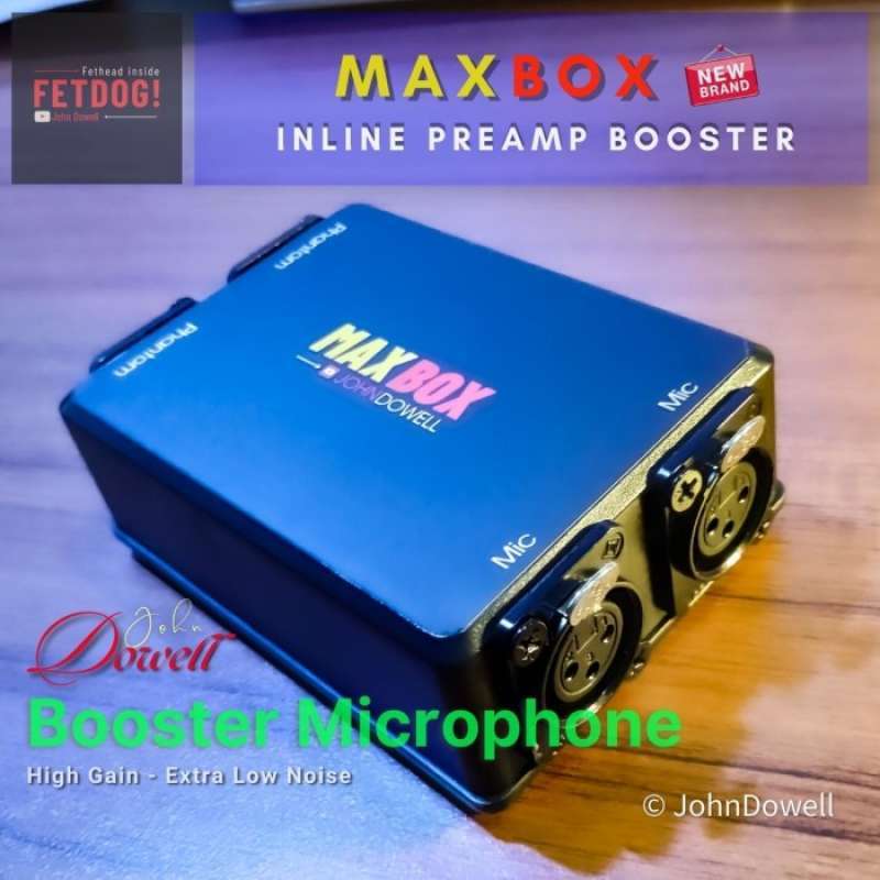 Jual Booster Microphone Inline Preamp Fethead (copy) Dual Input ...