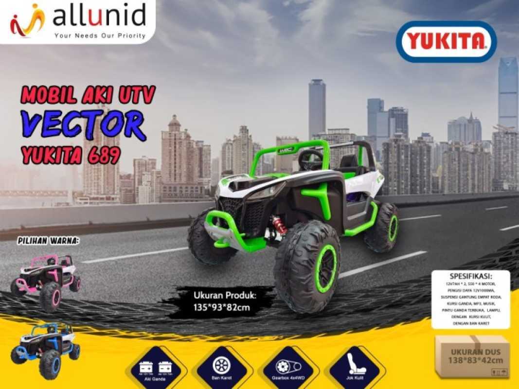 Promo Mainan Anak Mobil Aki Vector Yukita 689 Diskon 50% Di Seller ...