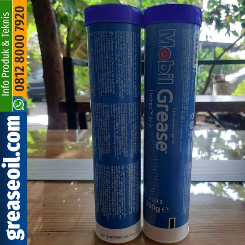 Promo Grease Mobil Unirex N3 High Temp Lithium Complex 390 Gr Cartridge ...