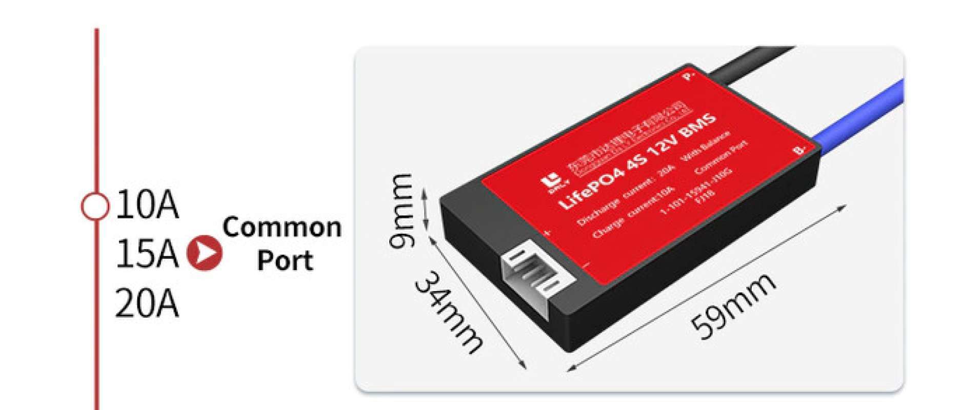 Promo Daly Bms 12 Volt Lifepo4 10a 15a 20a 25a 30a 40a 60a 80 A 100 A ...