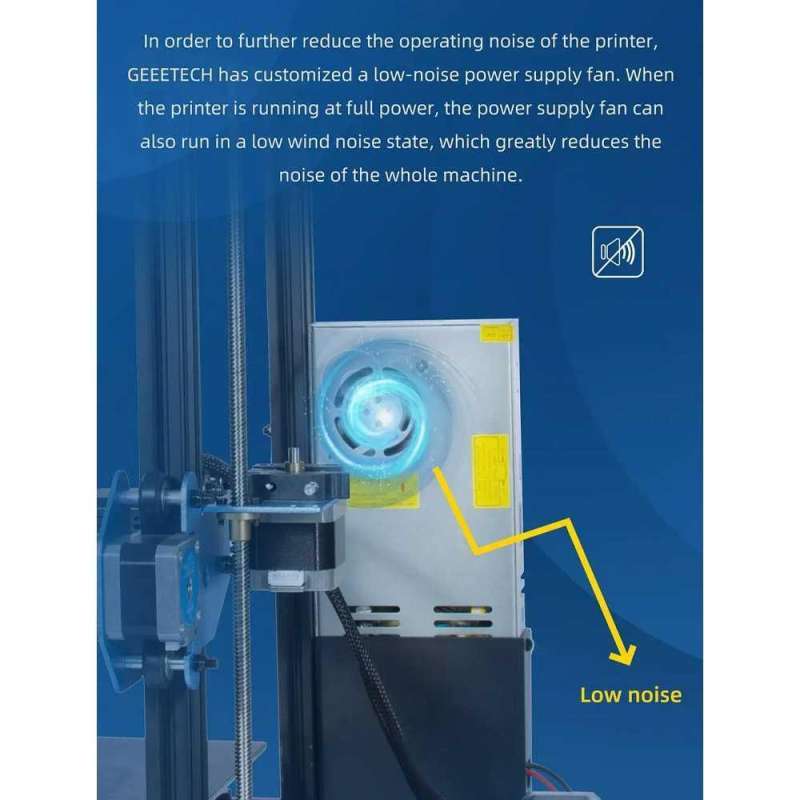 Promo Geeetech Mizar Fdm 3d Printer Single Nozzle Touch Screen 32-bit ...