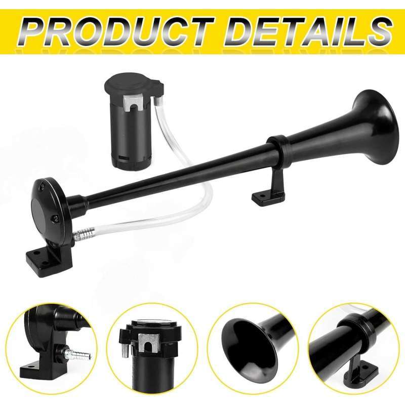 Promo Heyvo Klakson Trompet Truk Mobil Loud Air Horn 150db 12v Tz-318 ...