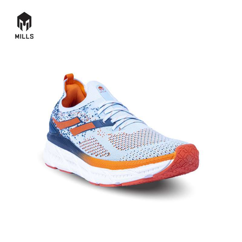 Jual Mills Sepatu Enermax Nanoknit Lt Blue / Orange / White 9103101 ...
