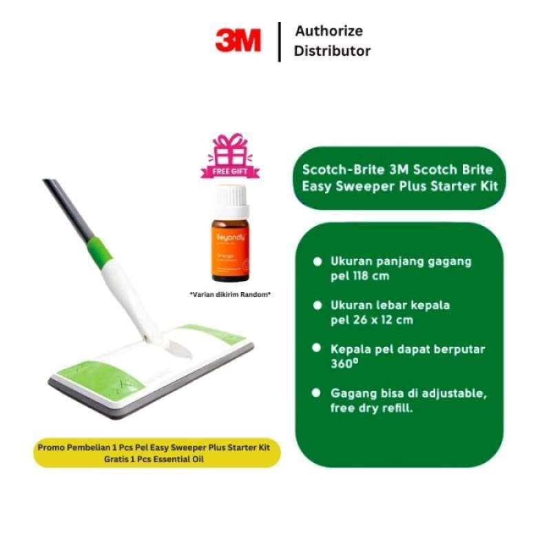 Promo 3m Scotch Brite Easy Sweeper Plus Starter Kit Diskon 33% Di ...