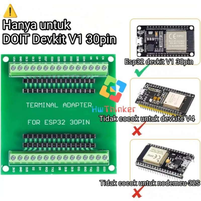 Promo Terminal Screw Shield Expansion Board Esp32 Doit Devkit V1 30pin - Shield Diskon 23% Di ...