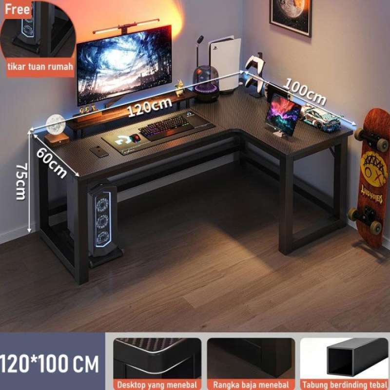 Jual Meja Gaming Karbon Serat Meja Gaming Meja Komputer Meja Komputer ...