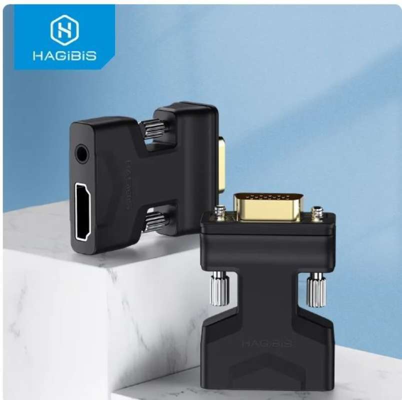 Jual Hagibis Hdmi To Vga Adapter With Audio Port Female Video Converter ...