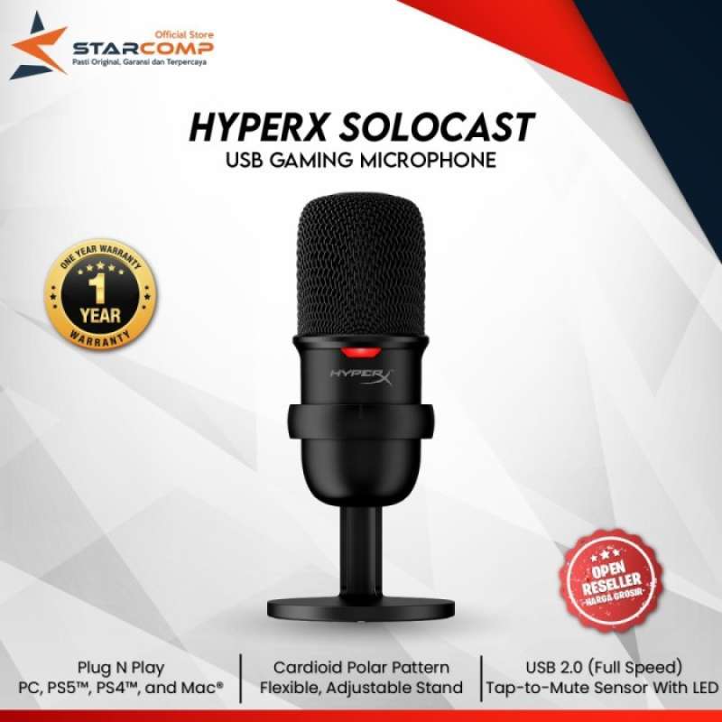 Jual Hyperx Solocast Usb Gaming Microphone Solo Cast Hyper X Solocast Mic Di Seller Velvet Store ...