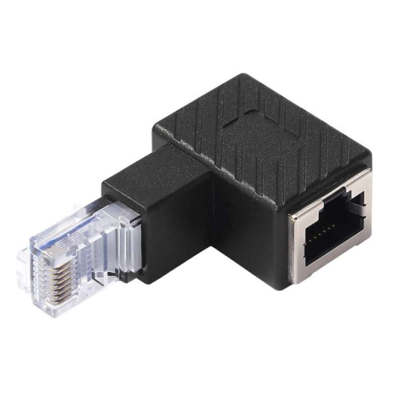 Jual 90 Degree Rj45 Converter Ethernet Network Adapter Extender Multi ...