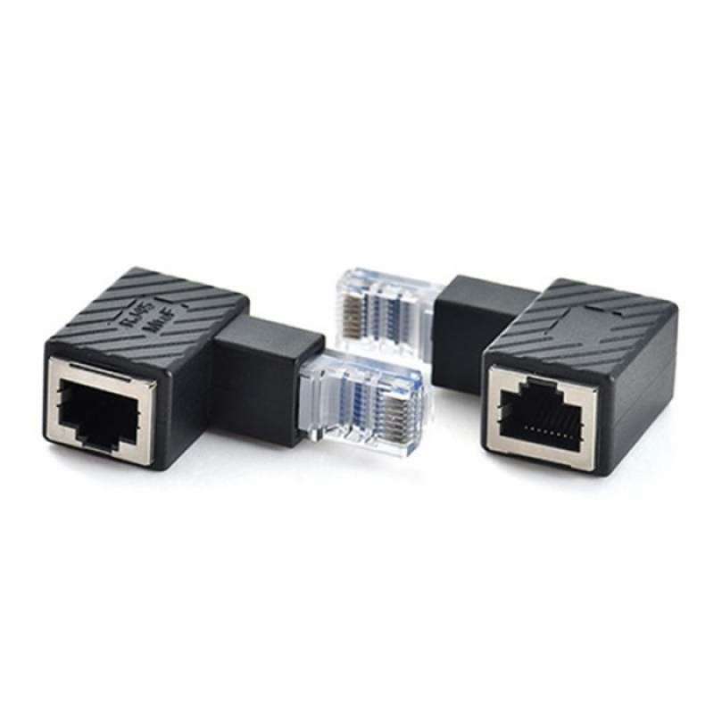 Jual 90 Degree Rj45 Converter Ethernet Network Adapter Extender Multi ...