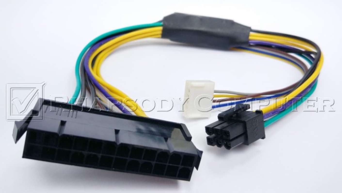Jual Kabel Power Atx 24 Pin To 2-port 6 Pin Adapter For Hp 8000 Series ...