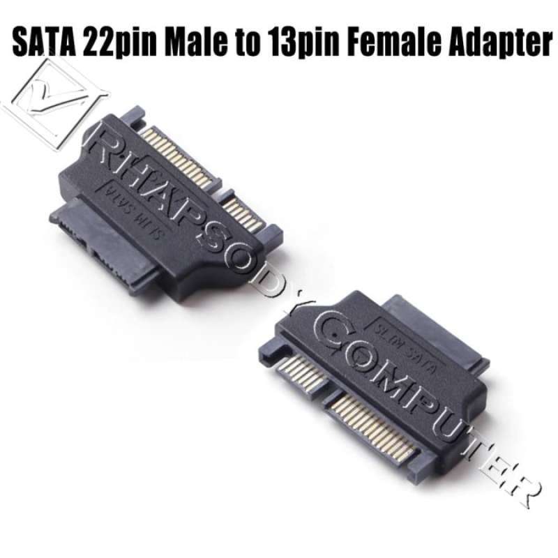 Jual Slim Sata 13pin Female To Sata 22pin Male Adapter Di Seller Velvet ...