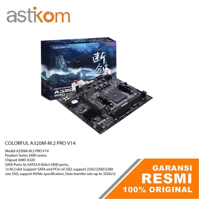 Jual Motherboard Colorful A320m M.2 Pro V14 M.2 Nvme Am4 Di Seller ...