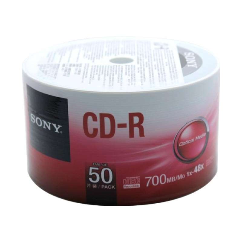 Jual Cd R Sony 700 Mb Isi 50 Pcs Di Seller Kingyo - Cengkareng Timur, Kota Jakarta Barat | Blibli