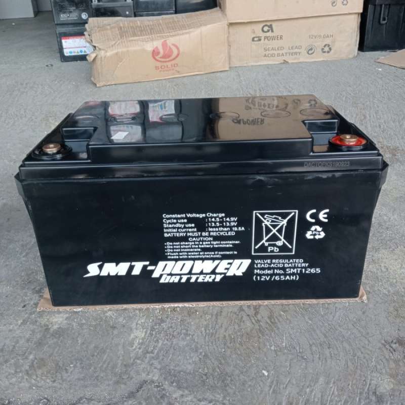 Jual Battery Kering / Vrla Smt-power 12v 65ah Good Like Di Seller ...