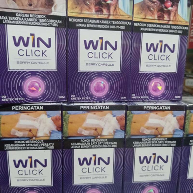 Jual Rokok Win Click Berry Capsule 20 Batang ( Harga 1 Slop ) Di Seller ...