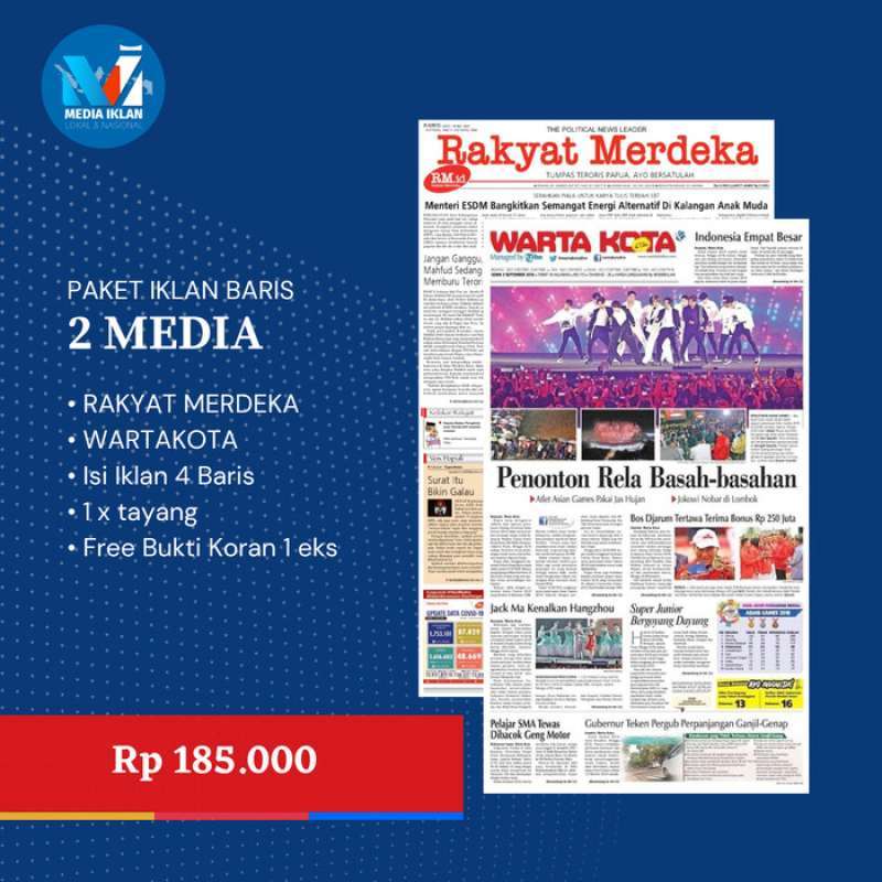 Jual Iklan Koran Paket 2 Media (lokal Dan Nasional) Di Seller Velvet ...