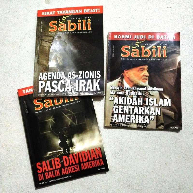 Jual Paket 3 Majalah Sabili Agenda As-zionis..,salib Davidian & Akidah ... Jual Paket 3 Majalah Sabili Agenda As-zionis..,salib Davidian & Akidah ...