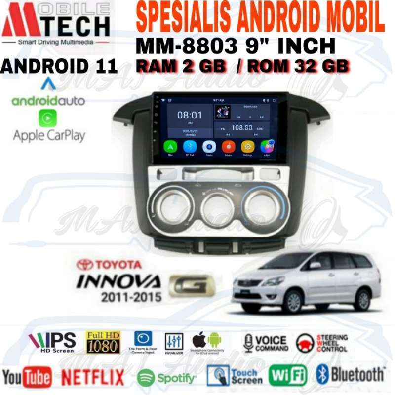 Promo Head Unit Android Mtech 9 Inch Oem Toyota Innova 2012-2014 Soket Pnp Diskon 33% Di Seller ...