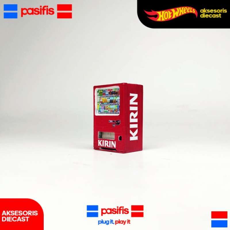 Jual Vending Machine Kirin Diorama Diecast Hotwheels Skala 1:64 - Merah ...