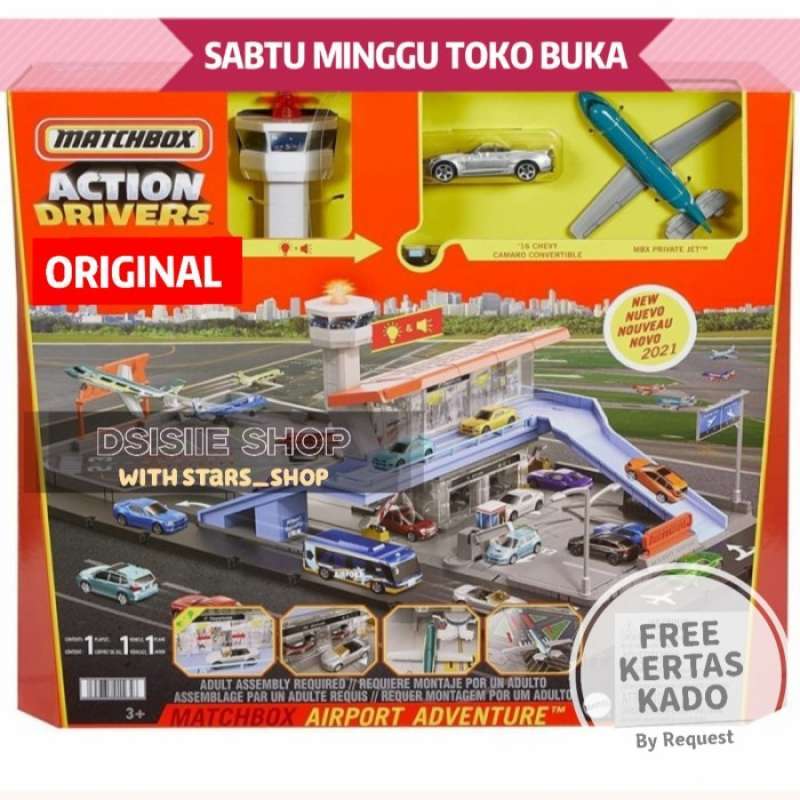Jual Matchbox Action Drivers Airport Adventure Playset Original Di ...
