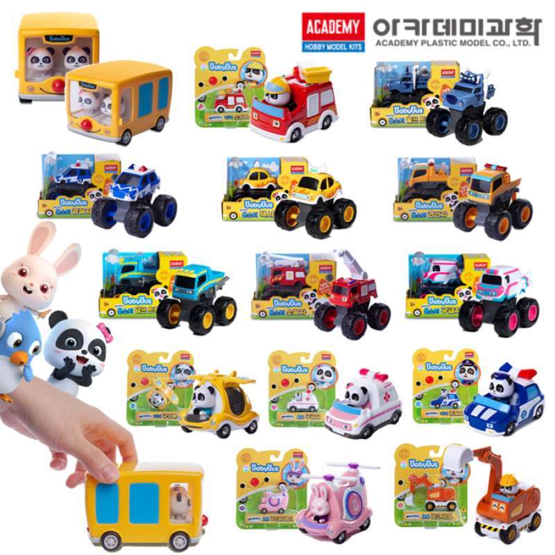 Jual Babybus Baby Bus Toy Monster Fire Truck Tow Truck Ambulance Ori ...